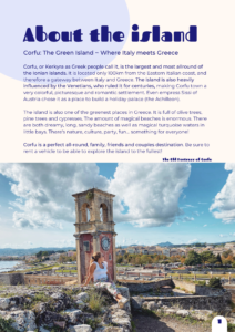 Corfu Island, Greece - Travel Guide (e-book) - Tzatchickie